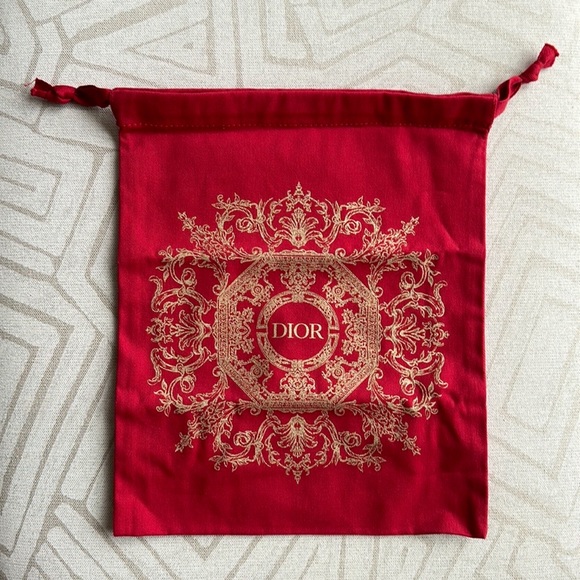 Dior | Bags | Dior Rouge Red Lunar Chinese New Year 224 Medium Dust Bag ...